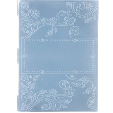 Kwan Crafts A4 Size Leaves Flowers Frame Plastic Embossing Folders for ...