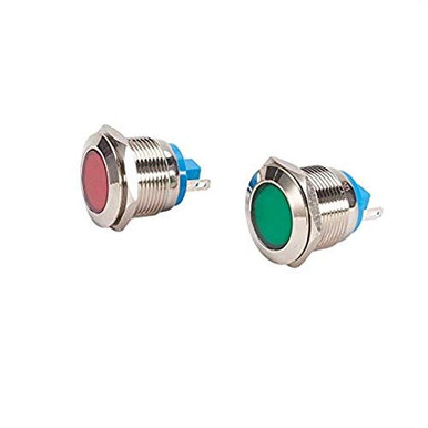 Othmro Indicator Light LED Flush Panel Mount Industrial Signal Lamp no ...