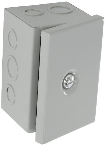 BUD Industries JBH-4944-KO Steel NEMA 1 Sheet Metal Box with Knockout ...