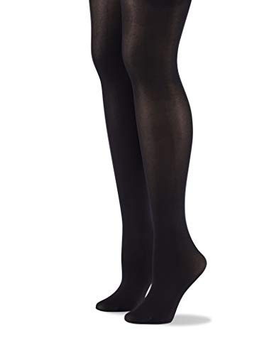 No Nonsense Womens Super Opaque Control-Top Tights BlackEspresso Large ...