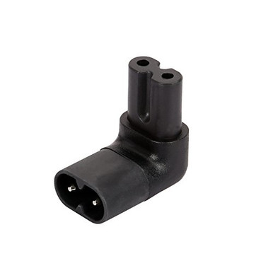 5Pack IEC320 C7 to C8 Right Angle AC Adapter Vellcon IEC 320 C7-C8 90 ...