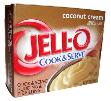 Jell-O Coconut Cream Cook and Serve Pudding and Pie Filling 4-Pack ...