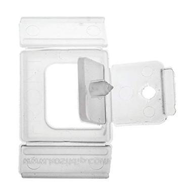 C-Channel Shelf Sign Clips Plastic Clear Bag of 50 - Warehousesoverstock