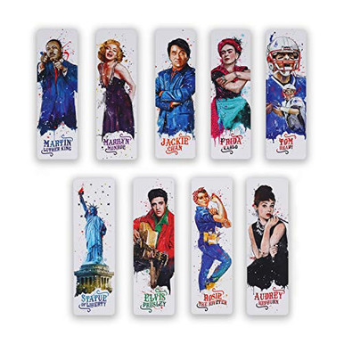 Cultural Icon Bookmarks Legends Through History Series 9-Pack_ Full Set ...
