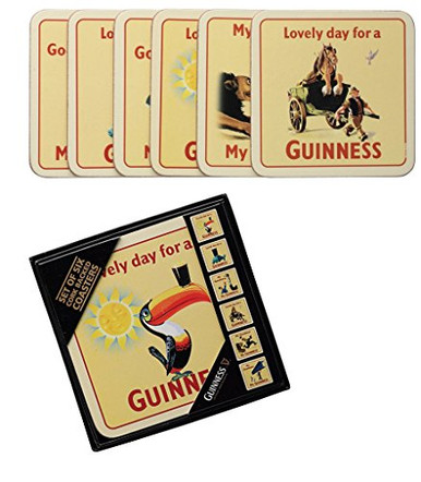 Guinness Assorted Cork Backed Coasters - Warehousesoverstock