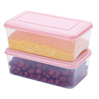 Plastic Storage Food Bins 2 Pack 4_5 Quart Plastic Storage Containers ...
