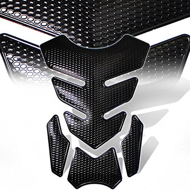 3D 4-Piece Customize Fuel Tank Pad Decal Sticker Perforated Black ...