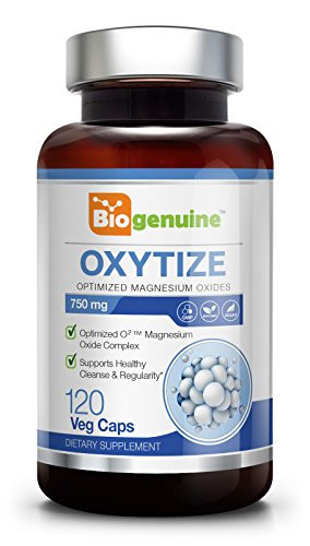 Oxytize 750 mg 120 Vcaps - Natural Magnesium Oxide Gentle Laxative ...