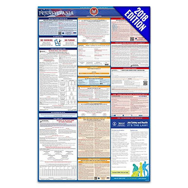 PA Labor Law Poster 2021 Edition - State Federal and OSHA Compliant ...