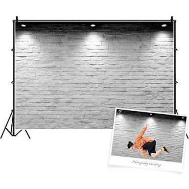 Baocicco Vinyl 8x6ft Backdrop Photography Background White Brick Wall ...