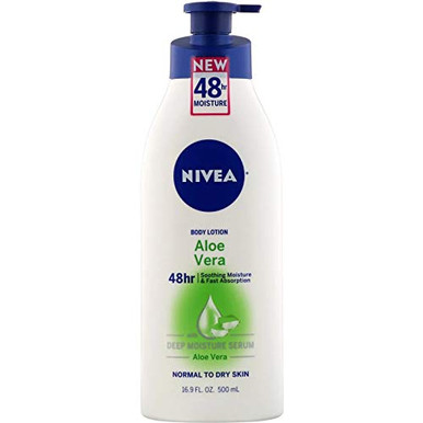 NIVEA Lotion Aloe Vera 48 Hour Pump 16_9 Ounce - Warehousesoverstock