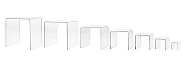 Marketing Holders Display Stand Risers Acrylic Counter Top Pedestals ...