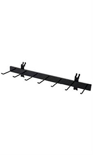 Black Belt and Tie Display Rack 22 Inch W with 7 Peg Hooks ...