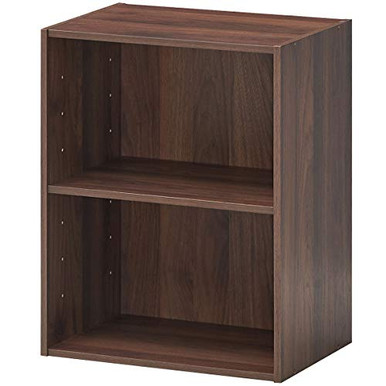 Giantex Bookshelf and Bookcase 2-Layer Storage Shelf WLarge-Capacity ...