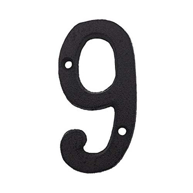 House Numbers- 3 Inch Solid Cast Iron Home Address Number or Mailbox ...