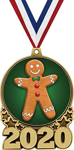 Crown Awards 3 Gold Gingerbread Man Double Action 2020 Medal ...
