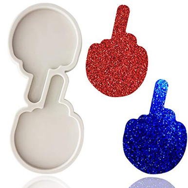 Middle Finger Shaped Handmade Keychain Silicone Mold Creative Gift ...