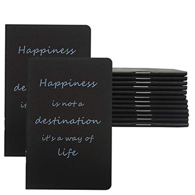 Yansanido 12 pack Pocket Pal Mini Journals 3_5X5_5Happiness is not a ...