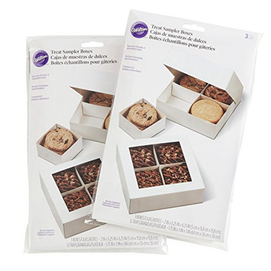 Wilton 3-Count 6.25-Inch White Cookie Gift Boxes with Trays, Multipack ...