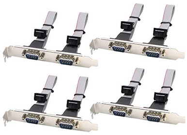 zdyCGTime 2 Port DB9 RS232Serial Port Bracket to 10 pin HeaderRibbon ...