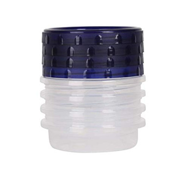 HomeyGear 4 Pack Twist Top Food Storage Containers Leak-Proof Airtight ...
