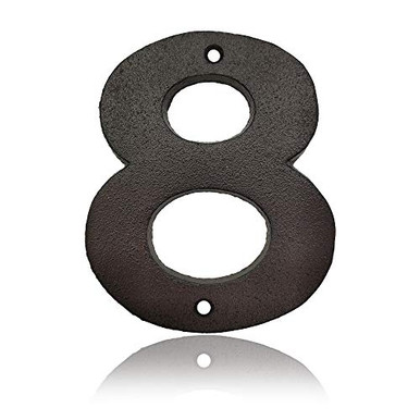 Cast Iron House Numbers-4_9 Inch High Home Address NumbersMailbox ...