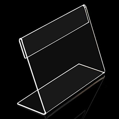 ZHUPI L Shape Mini Sign Display Holder Acrylic L Shape Counter Top ...