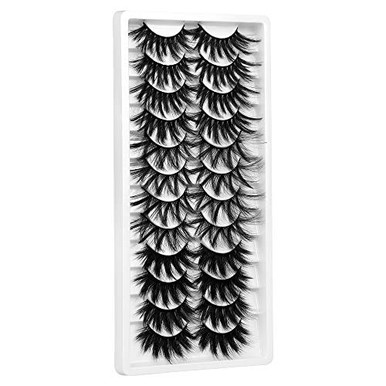 Calphdiar Eyelashes Fake Eyelashes 12 Pairs Dramatic 20MM Long False ...