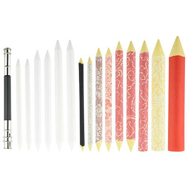15 Pieces Blending Stumps and Tortillions Set Art Blenders Double Ended ...