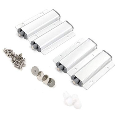 Geesatis 2 pcs Magnetic Double Push Open Latch Silver Push to Open ...