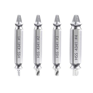 ZAYI HSS 4341 Screw Extractor Set Double-head Screw Extractor Set Guide ...