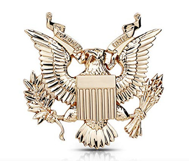 United States Military US Army Metal Car Emblem Sticker Decal Gold ...