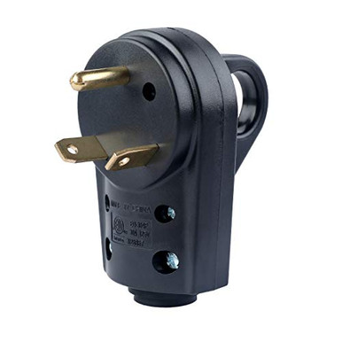 Livtor 55242 30 Amp RV Plug RV Receptacle Camper Male Plug with Handle ...