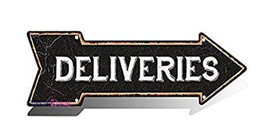 Delivery SignVintage Package Deliveries Signs Drop Off Deliver Parcel ...