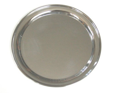 12 Inch Round Stainless Steel Serving Tray - Warehousesoverstock