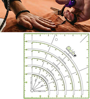 Quilting Ruler Arcs Fans Quilt Circle Cutter Ruler Acrylic Quilting ...