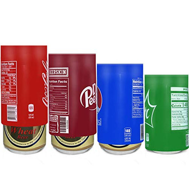 Beer Can Covers 4 Pieces in A Set for Beers Hiding Sleeves That Look ...