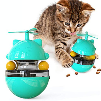 Cat Food Dispenser Treat Toys Interactive Cat Feeder- Funny Tumbler ...