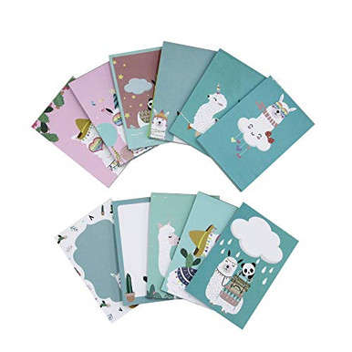 11 Pack Cute Animal Sticky Note Self-Stick Bookmarks Removable Shaped ...