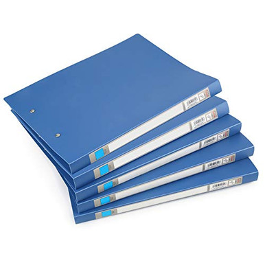 Blue Plastic Project Folder Punchless Binder -A4 Double Strong Metal ...