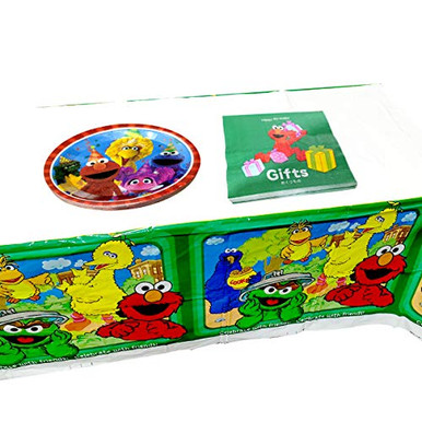 Sesame Street Birthday Party Plates and Napkins - Table Cover - Child ...