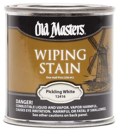 OLD MASTERS 12416 Oil Based Wiping Stain, Pickling White ...