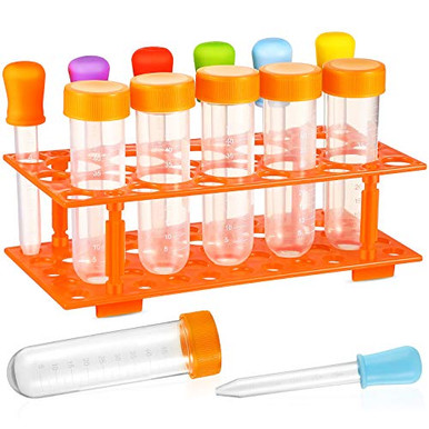 Weewooday 12 Pieces Jumbo Test Tubes with Stand Set Primary Science ...