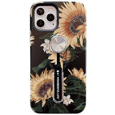 Sunflower for iPhone 12 Pro Max Case with Finger Grip 3D Print ...