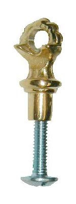 Victorian Style Cast Brass Decorative Eye Bolt wScrew Screw Eye Hook ...