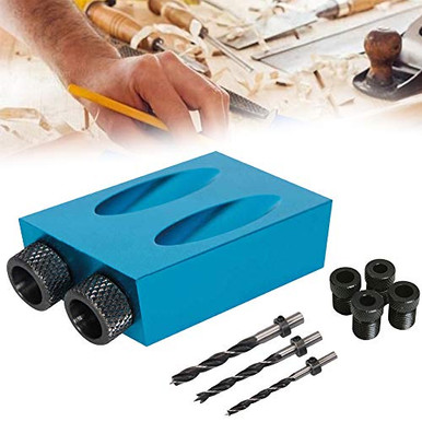 14 Pcs Pocket Hole Screw Jig 15 Angle Pocket Hole Dowel Jig and Drill ...