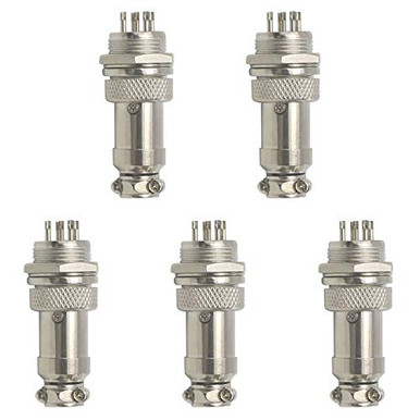 Aviation Plug Connector 5 Pairs 7 Pin 16mm Thread Male Female Panel ...