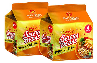 ABC Spicy Cheese Stirfry Noodles Creamy Cheesy Flavor Instant Noodles ...