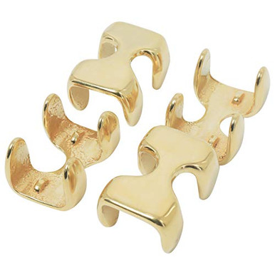 Amarine Made 4-Pack Solid Brass Rope Clamp for 38 inch and 12 inch ...