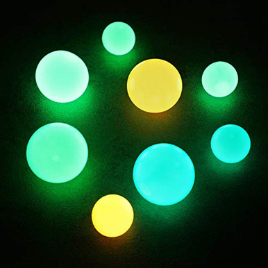 8 Pieces Glow Stress Balls Wall Sticky Balls with 2 Sizes Luminescent ...